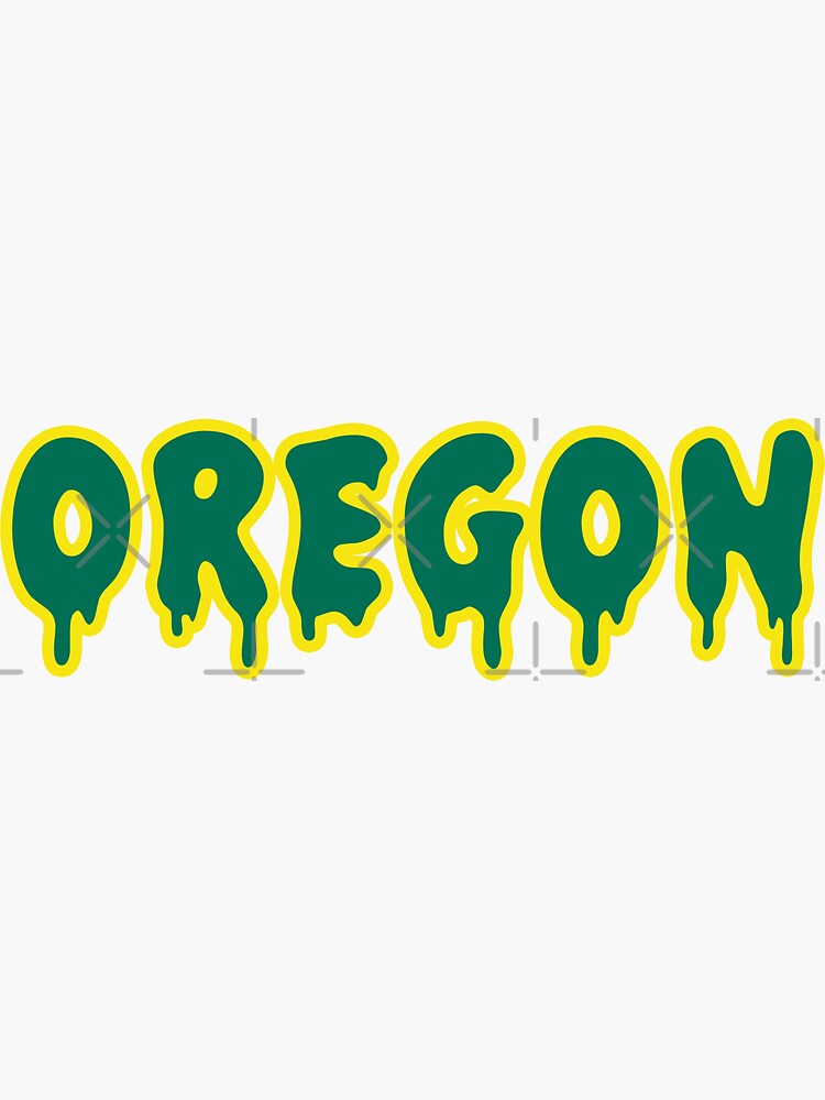 "oregon drip" Sticker for Sale by madztess | Redbubble