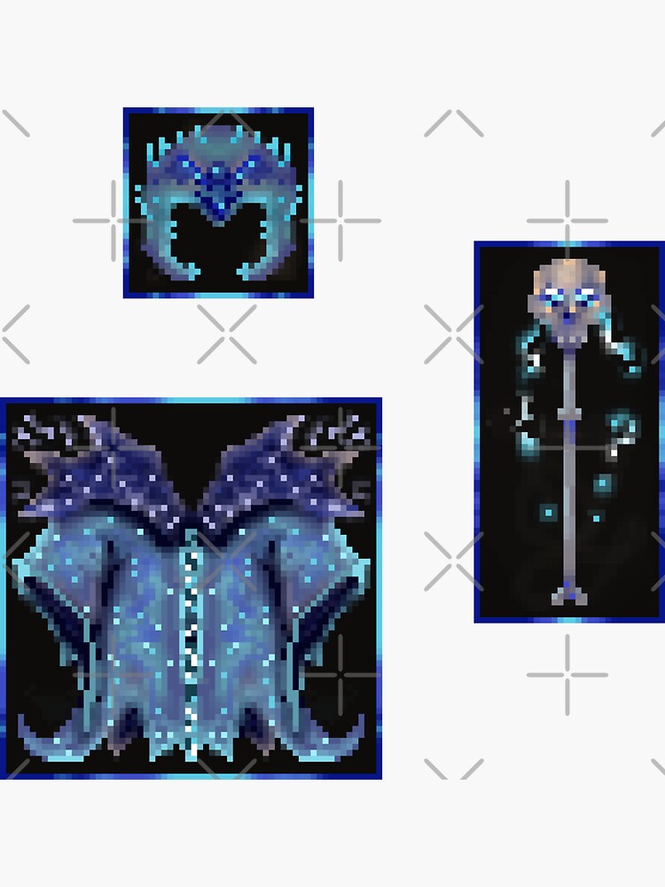 "Rare Mage Armor Set Pixel" Sticker for Sale by maloiko | Redbubble