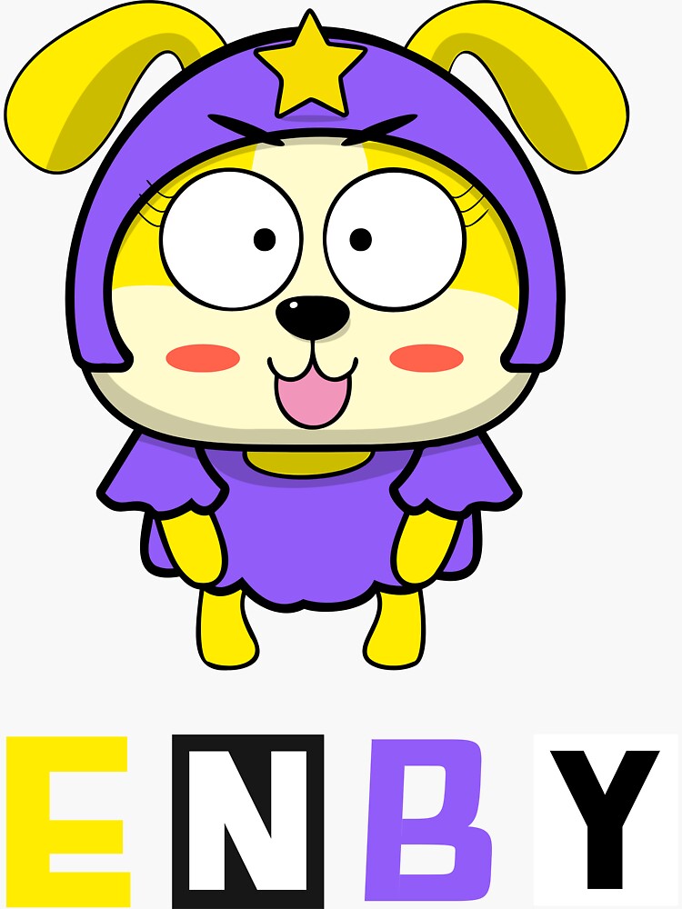 "Cute Enby Character (Non-Binary)" Sticker for Sale by safwanroslan ...