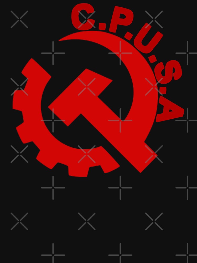 "C.P.U.S.A" T-shirt for Sale by Wormunism | Redbubble | communist t ...