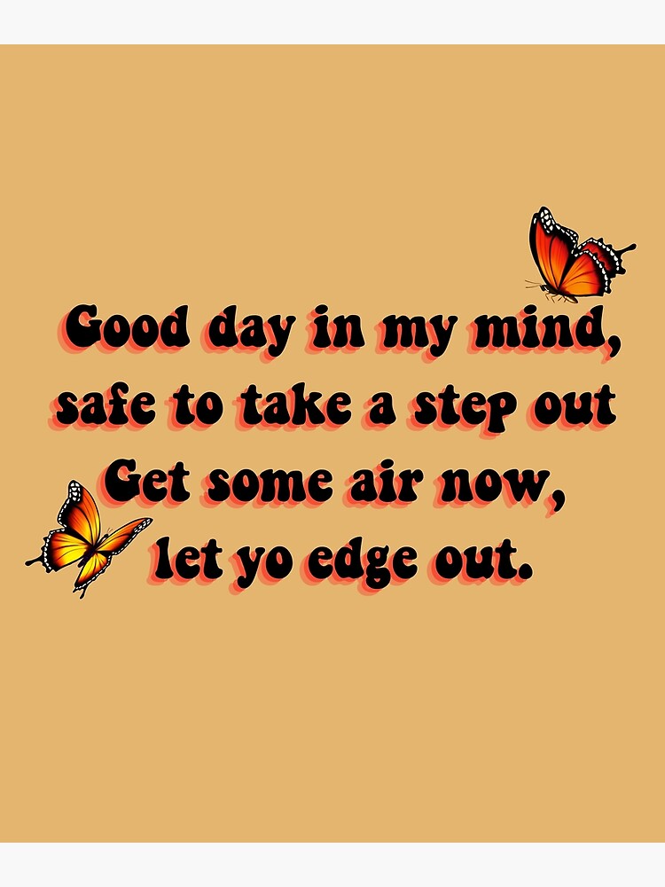 "Good Days Lyrics - SZA" Poster for Sale by claudiamalonso | Redbubble