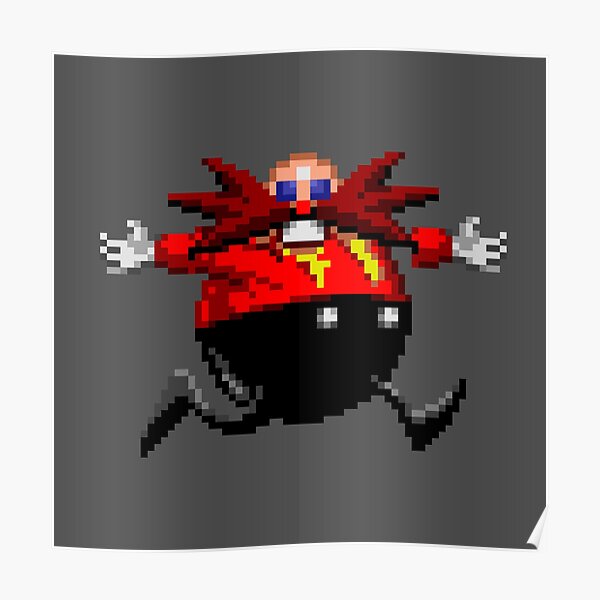 "EVIL DOCTOR ROBOTNIK" Poster by PIXLTEES | Redbubble