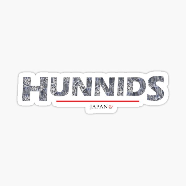 "Hunnids - Japan" Sticker for Sale by BeigeleeBrand | Redbubble