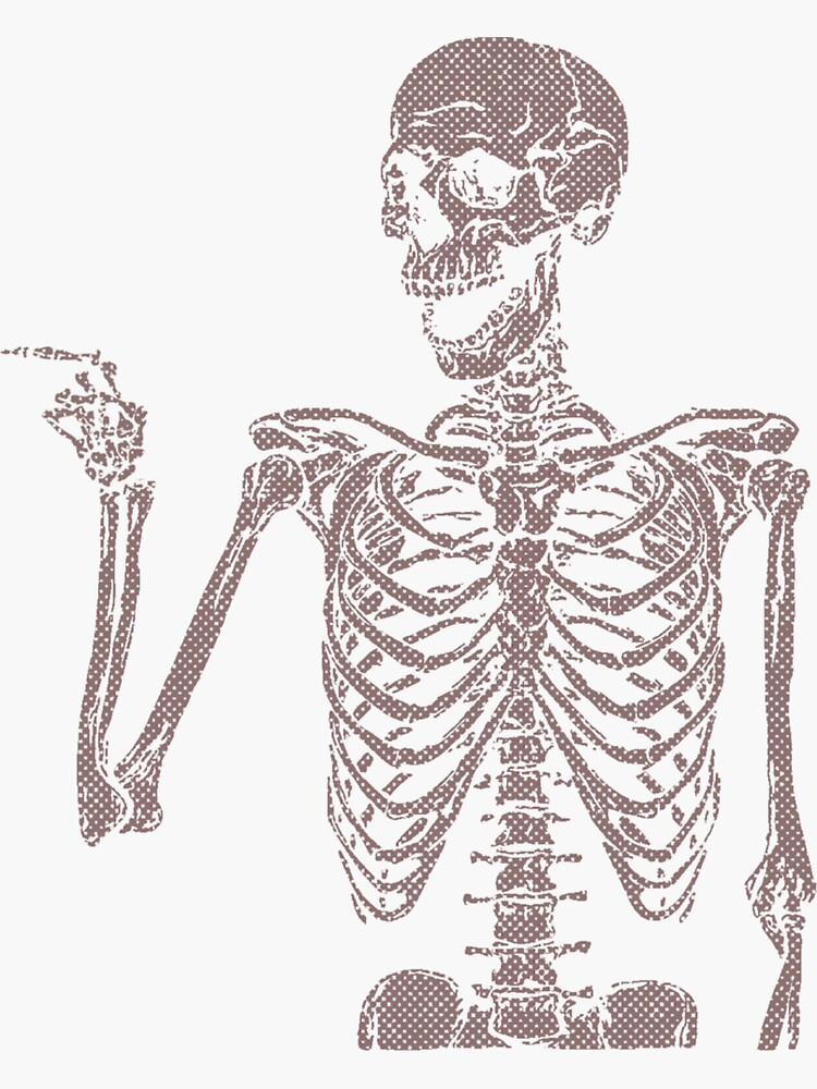 "Laughing skeleton" Sticker by Everbluedesigns | Redbubble