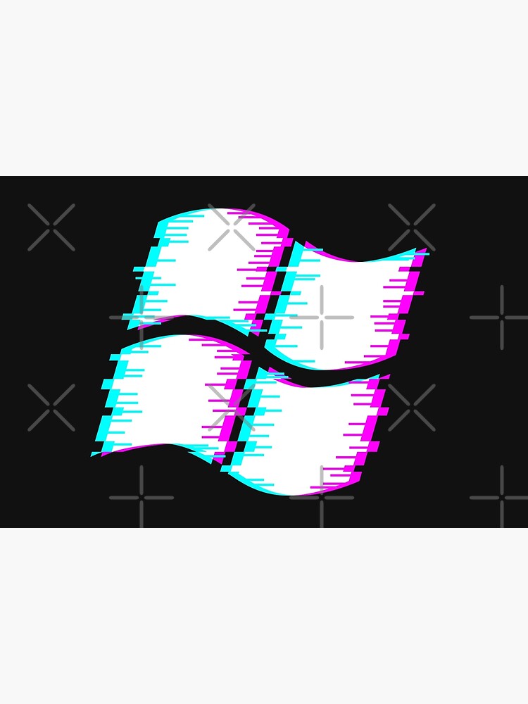 "Windows Logo Glitch Effect " Art Print by LagginMatrix | Redbubble