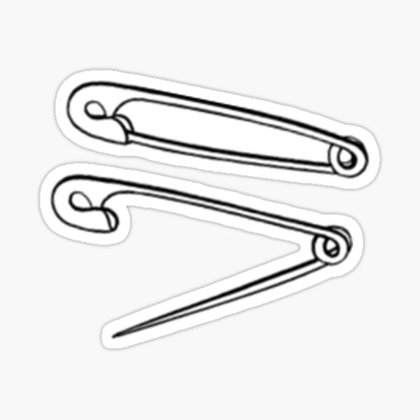 "Safety Pins...." Sticker for Sale by timothybeighton | Redbubble