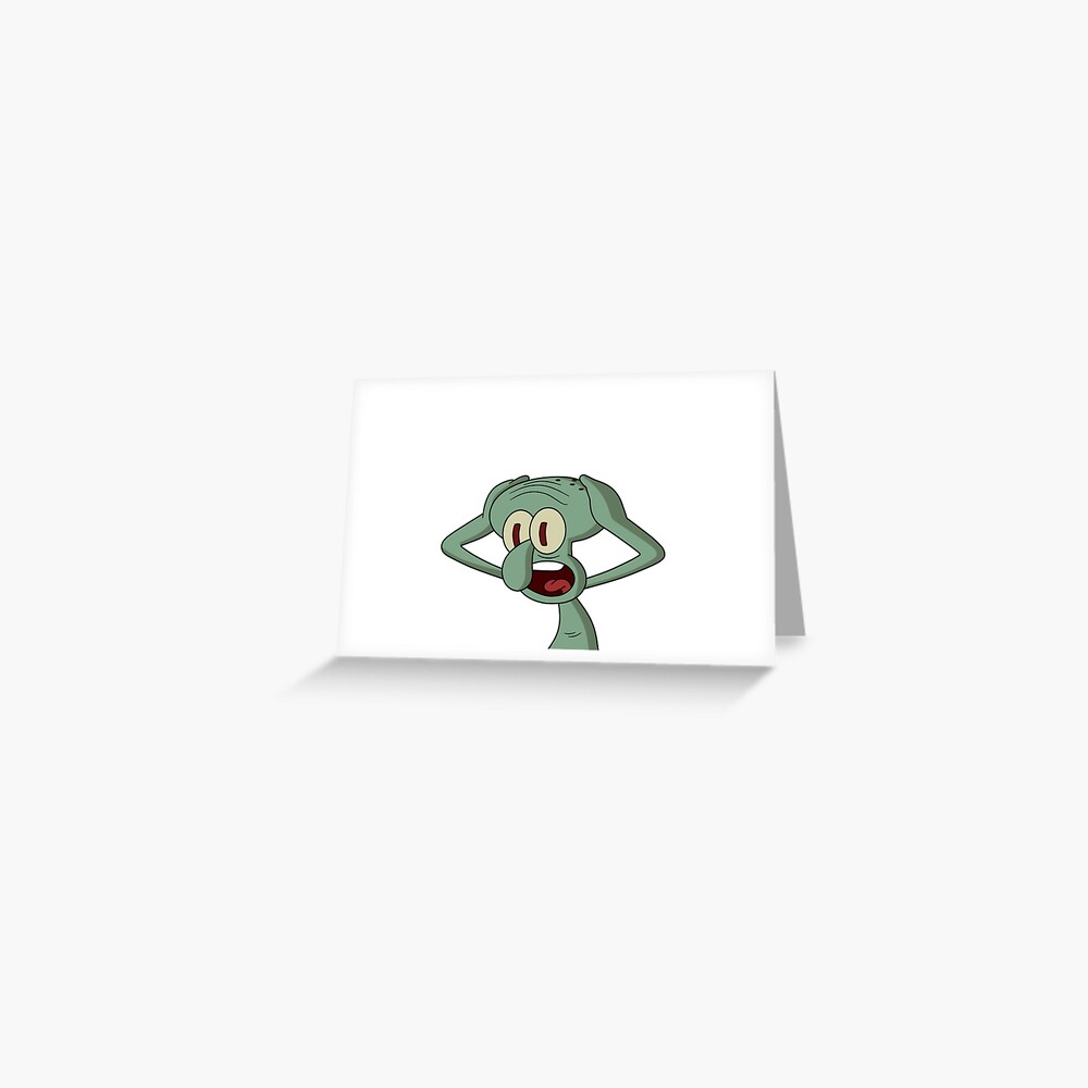 "Squidward meme" Greeting Card for Sale by DrMemes | Redbubble