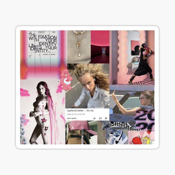 "pink y2k aesthetic" Sticker by Cindeele | Redbubble