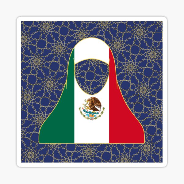 "Mexico World Flag Hijab Series Islam" Sticker for Sale by RISEHIGHER ...
