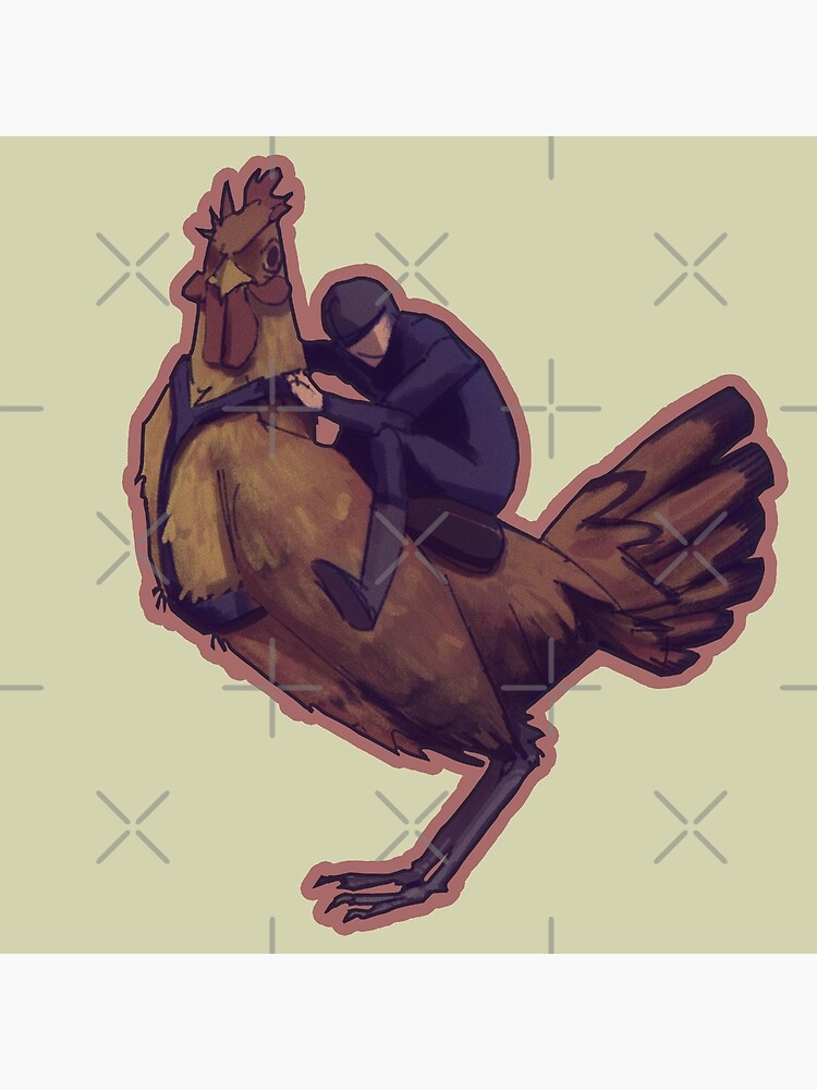 "chicken rider" Poster for Sale by sib-makes-art | Redbubble