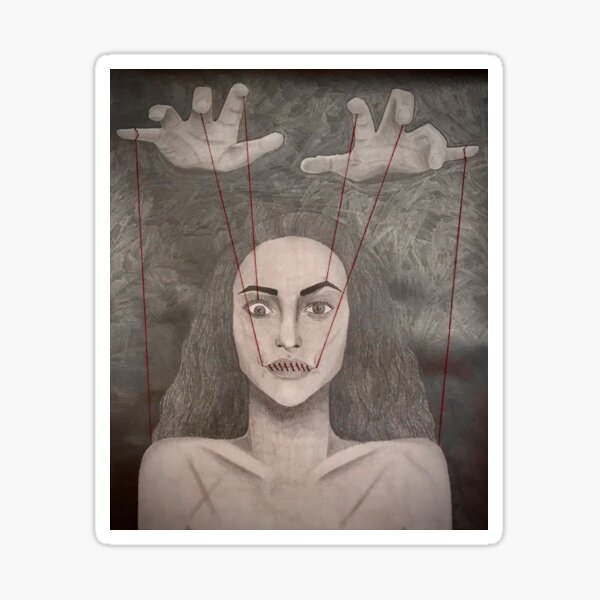 "Control Freak" Sticker for Sale by mermaidinbottle | Redbubble