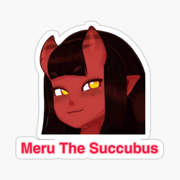 "Meru The Succubus cute girl" Sticker for Sale by AMinooo11 | Redbubble