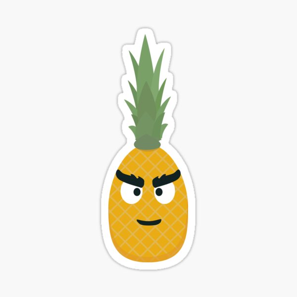 "angry pineapple" Sticker by ilovecotton | Redbubble