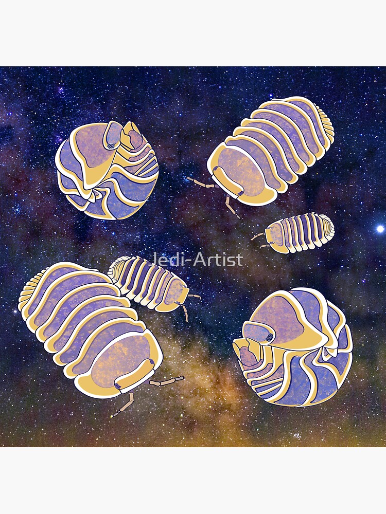 "Isopods in Space (Cubaris Jupiter)" Sticker for Sale by Jedi-Artist ...