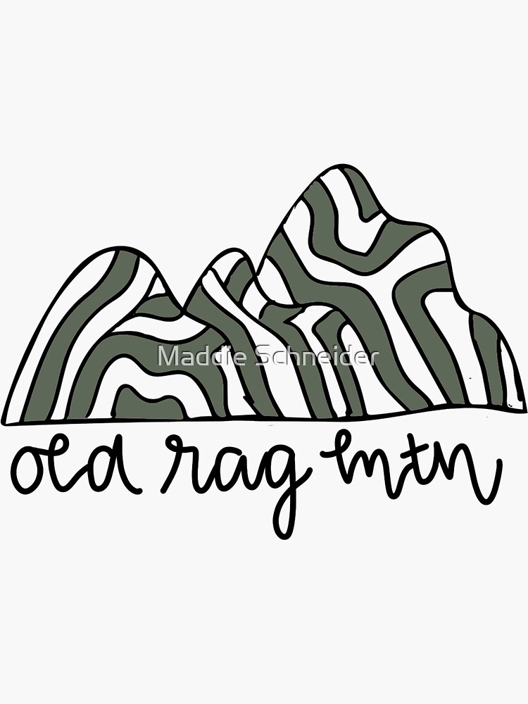 "Old Rag Mountain" Sticker for Sale by MaddieandRenee | Redbubble