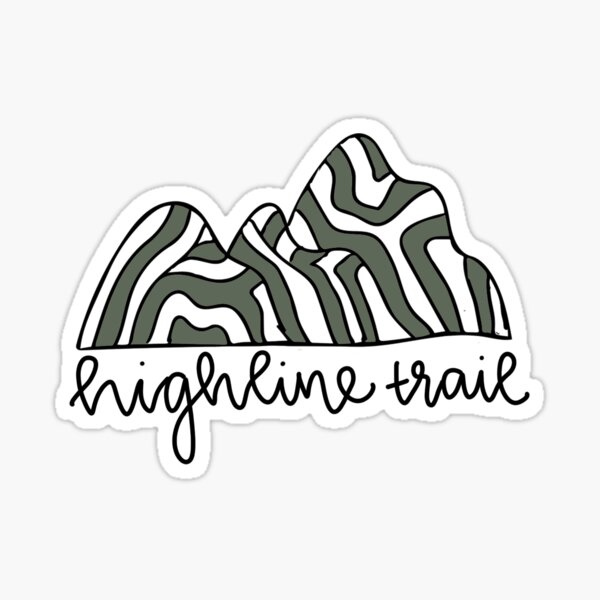 "highline trail" Sticker for Sale by MaddieandRenee | Redbubble
