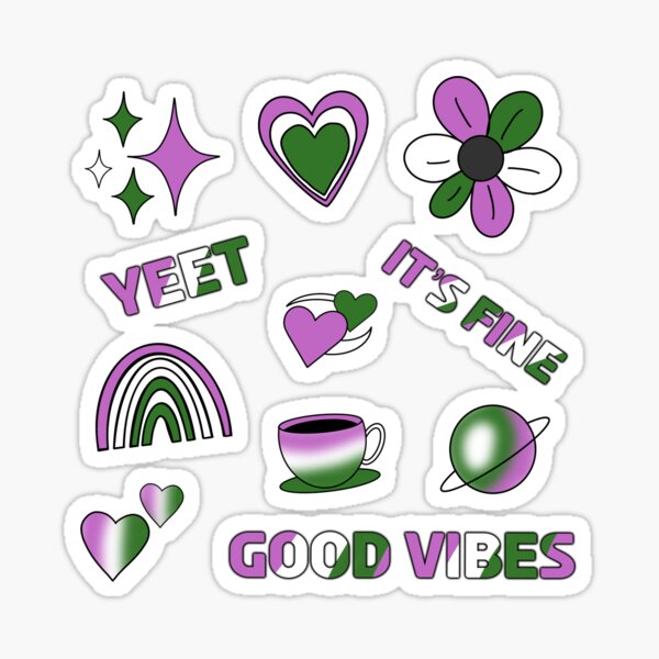 "Subtle Gender Queer Pack" Sticker for Sale by QuinnRamsay | Redbubble