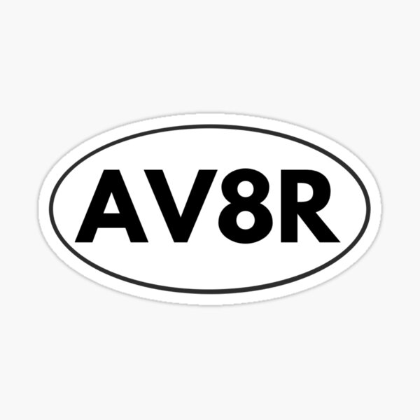 "AV8R" Sticker for Sale by Freeman-style | Redbubble