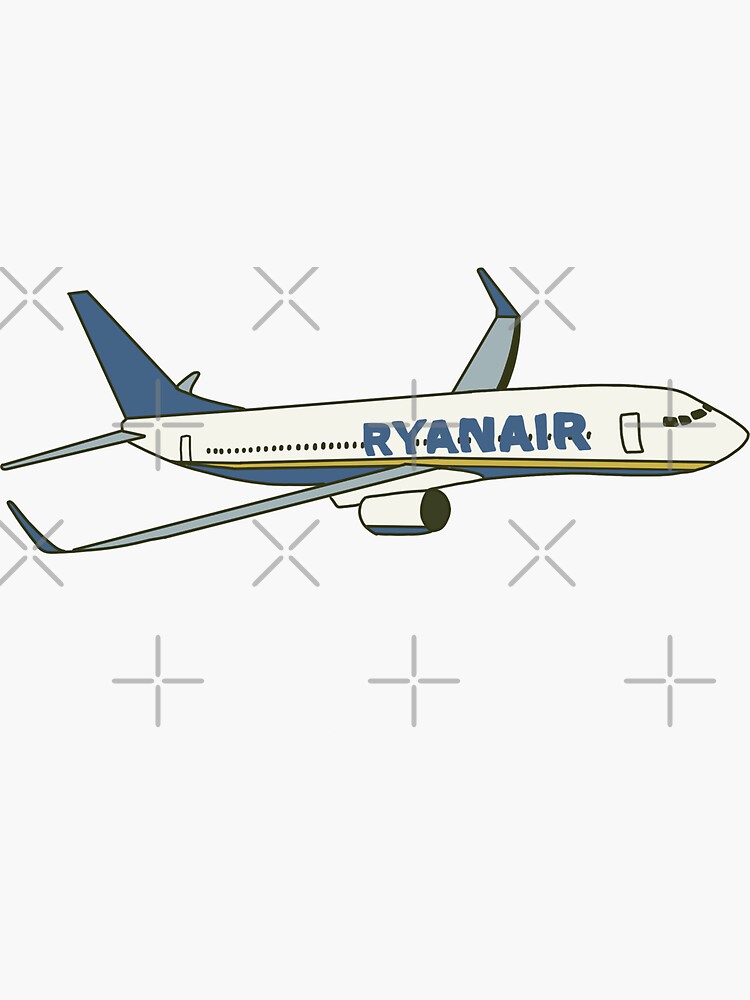 "Ryanair Plane" Sticker for Sale by paigeo78 | Redbubble