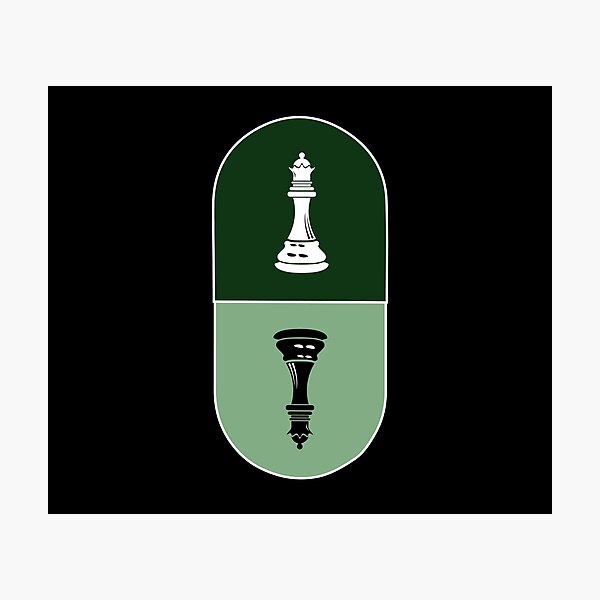 Impression photo « The Queen's Gambit - Queen Chess Pieces in Green ...