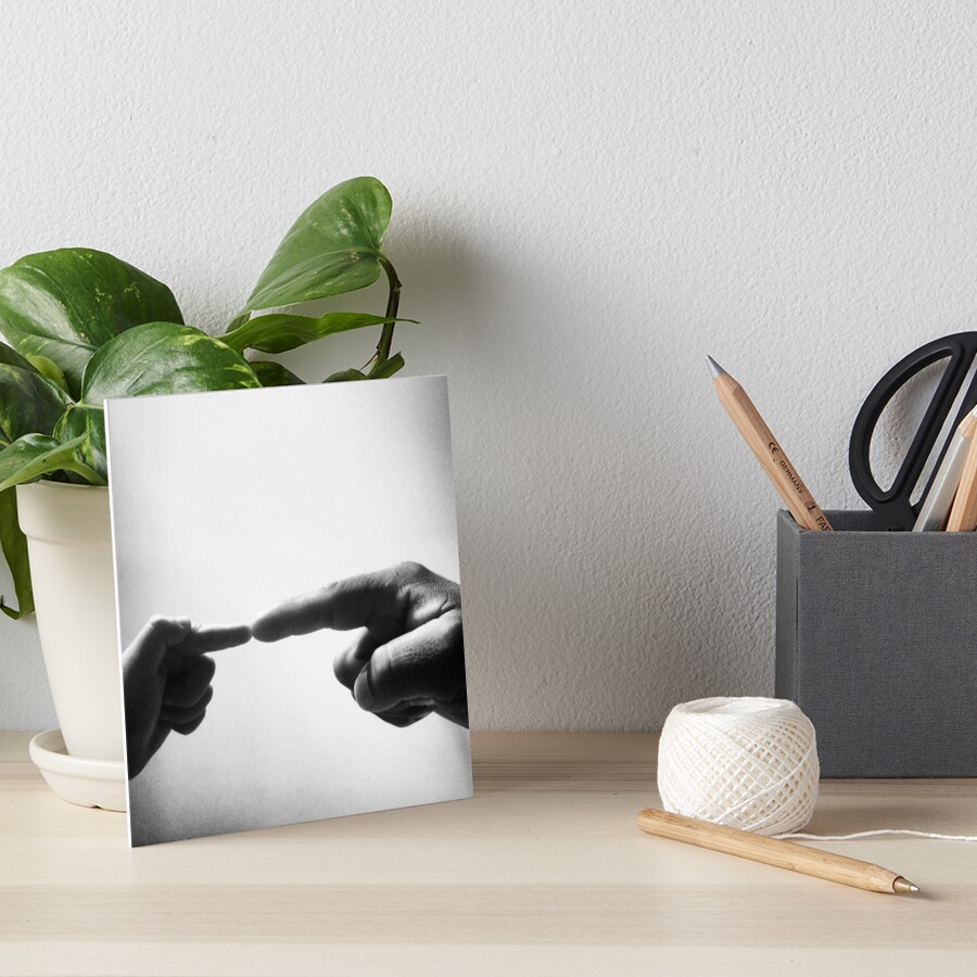 "Father Son the creation of Adams finger, Michael Angelo theme" Art ...