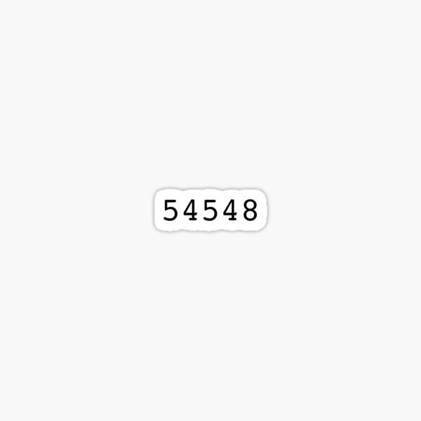 "54548 zip code sticker" Sticker for Sale by elizabethhpark | Redbubble