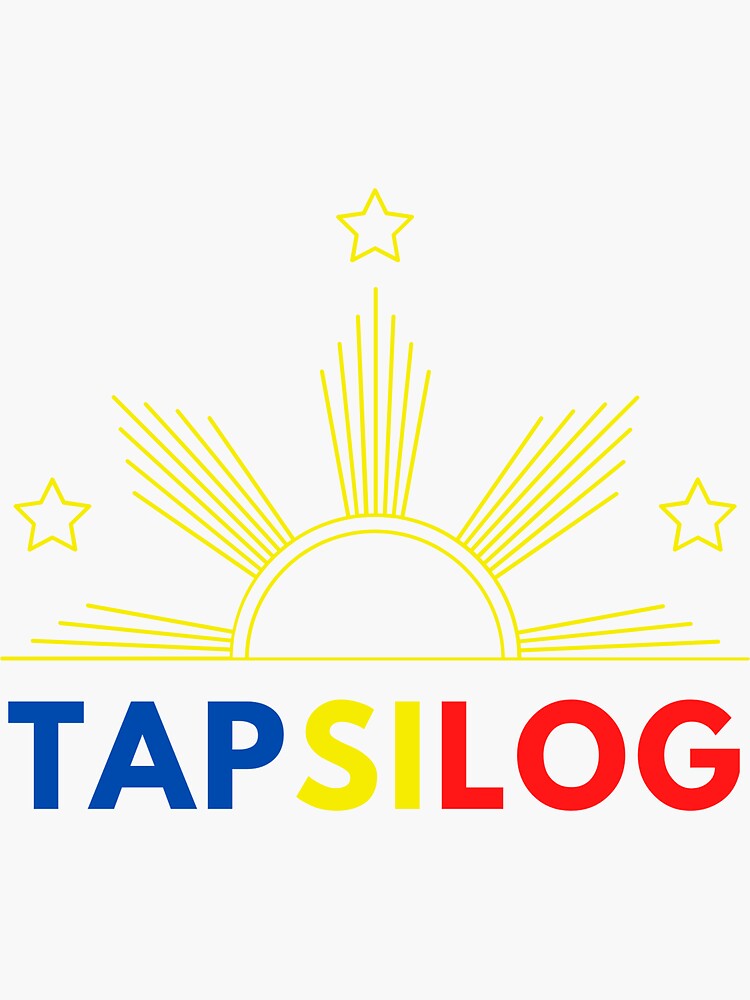 "Tapsilog, Pinoy Food" Sticker for Sale by sheyowens | Redbubble