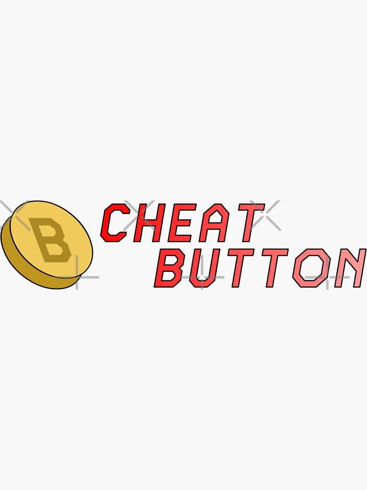 "Cheat Button" Sticker for Sale by Gatorbox | Redbubble