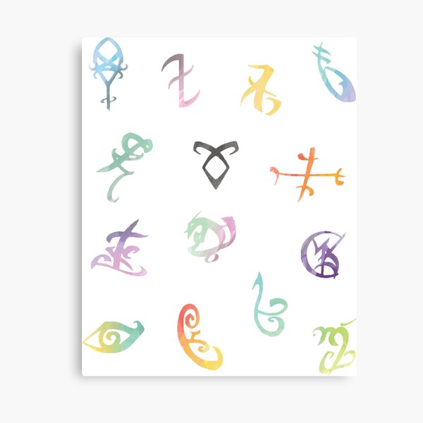Shadowhunter Runes Wall Art | Redbubble