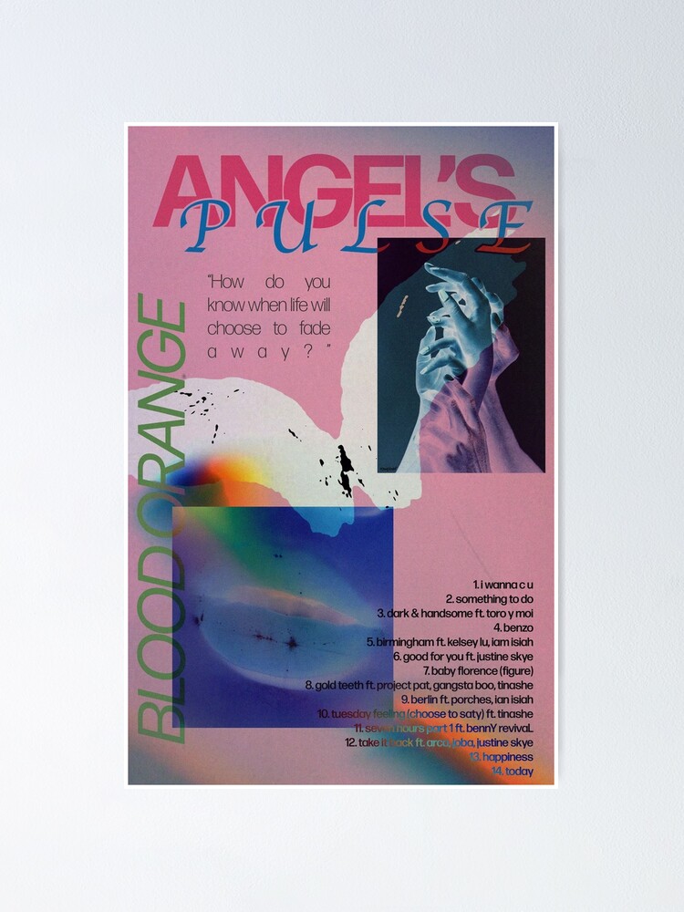 "Blood Orange's "Angel's Pulse" Album Design" Poster for Sale by ...