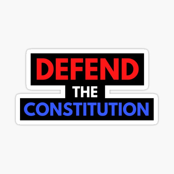 "Defend the Constitution" Sticker for Sale by Zentropik | Redbubble