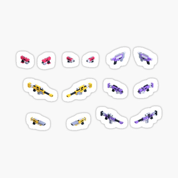 "3d Blaster Collection #1" Sticker for Sale by Scriptum | Redbubble