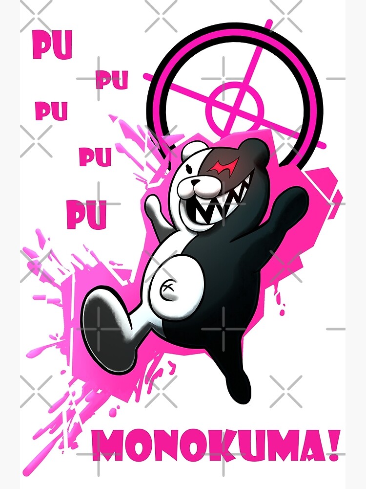 "Monokuma Evil Bear Danganronpa Despair Pu pu pu" Canvas Print for Sale ...