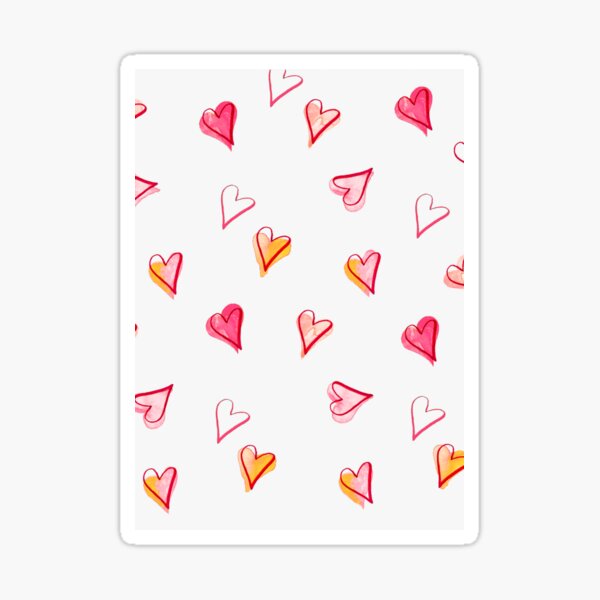 "heart pattern" Sticker by periodart | Redbubble