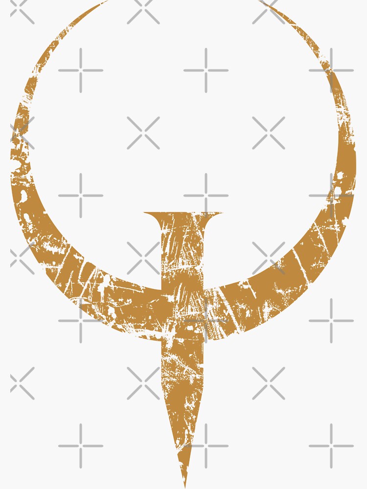"Quake - Bronze" Sticker for Sale by RemusCB | Redbubble