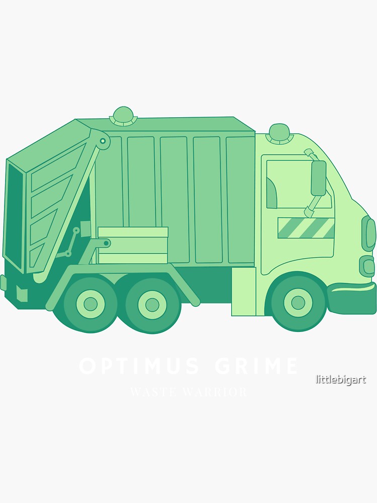 "Optimus Grime" Sticker for Sale by littlebigart | Redbubble
