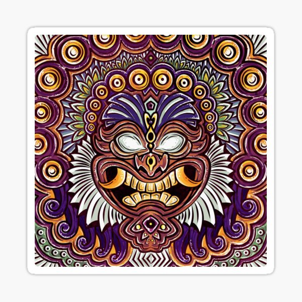 "Kirtimukha (Indian Demon Mask)." Sticker by harsh509 | Redbubble