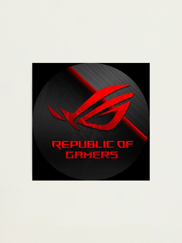 "Asus Rog Strix logo" Photographic Print by ArtxcL | Redbubble