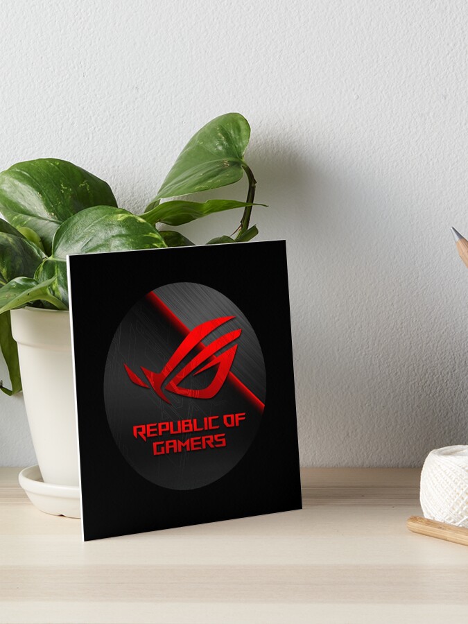 Lámina rígida con la obra «Asus Rog Strix logo» de ArtxcL | Redbubble