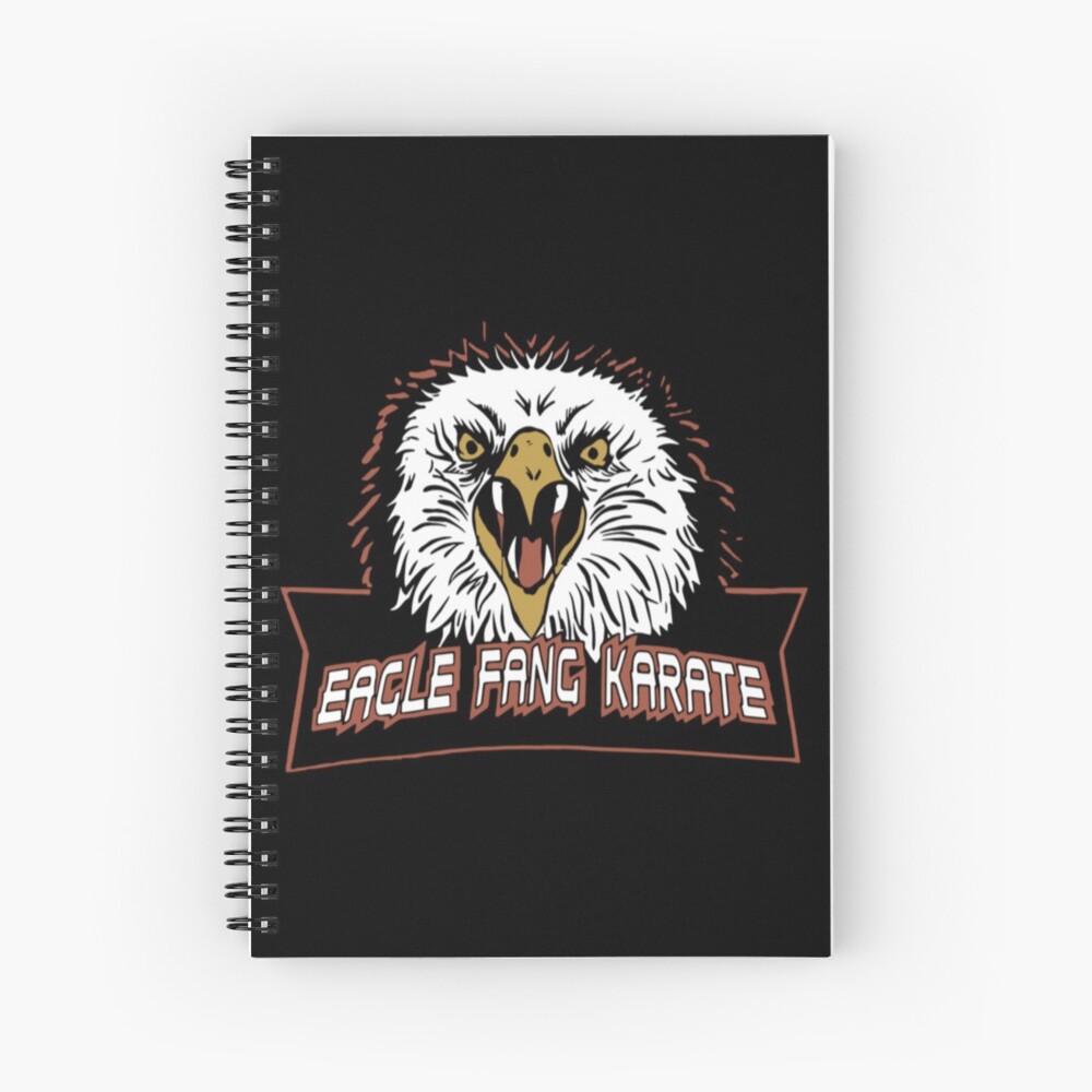 Cuaderno de espiral «Karate Eagle Fang. Gráfico del logotipo de Cobra Kai» de Gurudesign | Redbubble