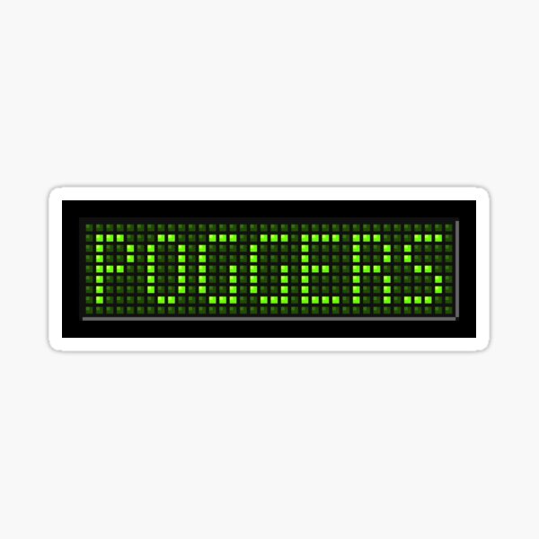 "[LED] POGGERS" Sticker for Sale by MrCadavero | Redbubble