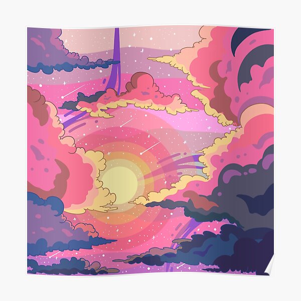 "5pm Sunset" Poster for Sale by 3aminjupiter | Redbubble