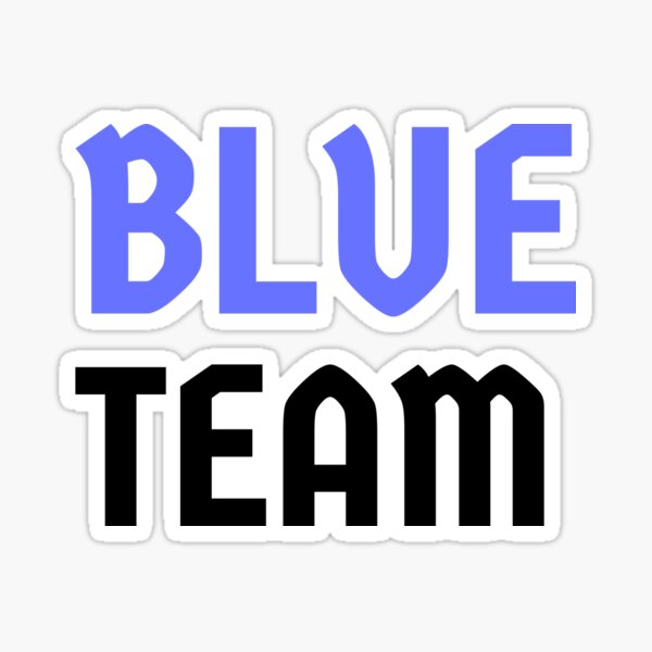 "Blue Team" Sticker for Sale by SuperDuper89 | Redbubble