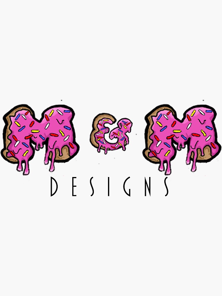 "M & M Designs Logo" Sticker by M-and-M-Designs | Redbubble