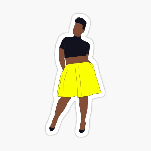"Girl with a skirt" Sticker by emilyvannooij | Redbubble