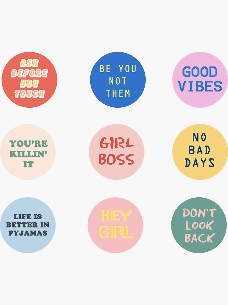 "girl boss sticker set" Sticker by preshbkk | Redbubble
