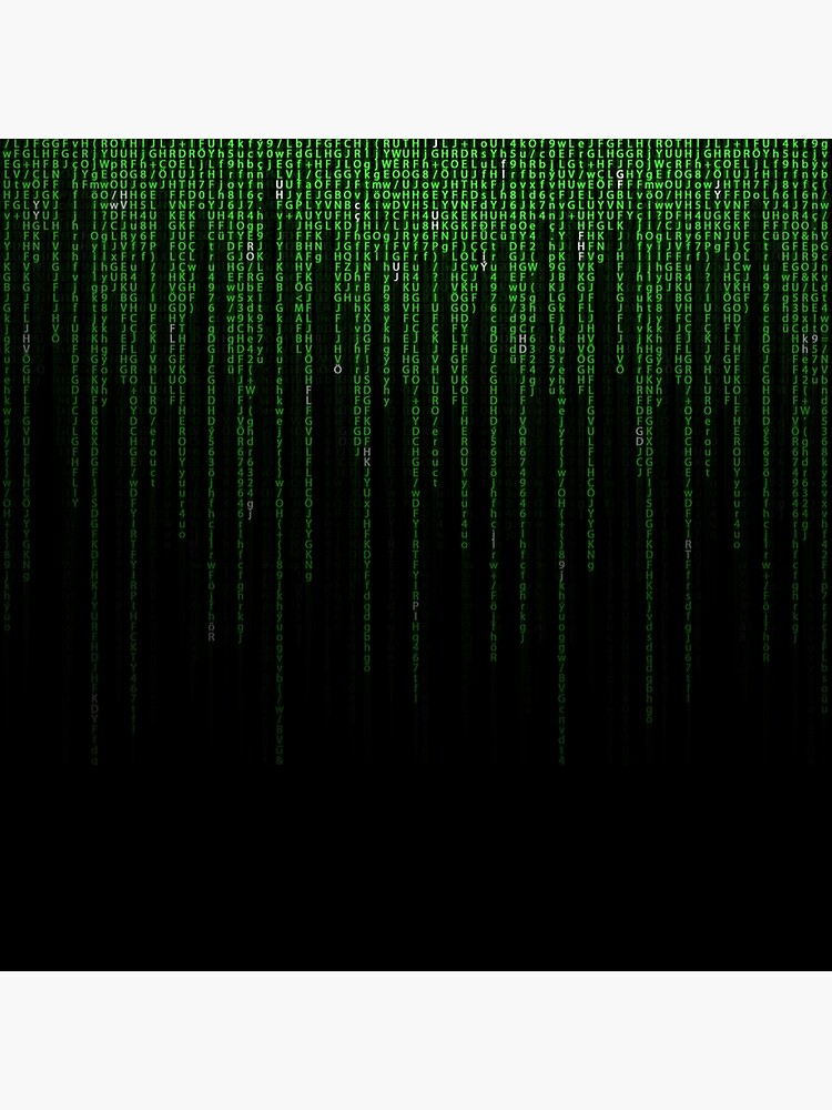 "Matrix Green Code Selection" Poster by STHArtStudio | Redbubble