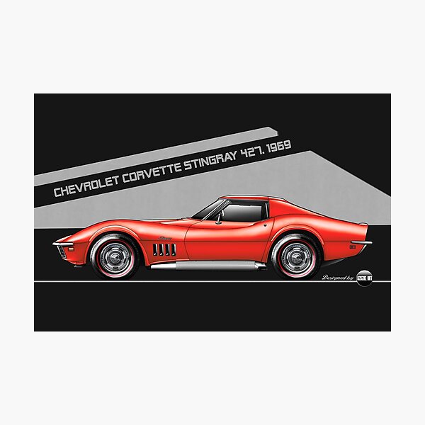 "Chevrolet Corvette ( C3 ) Stingray 427 ( Monza Red )" Photographic ...