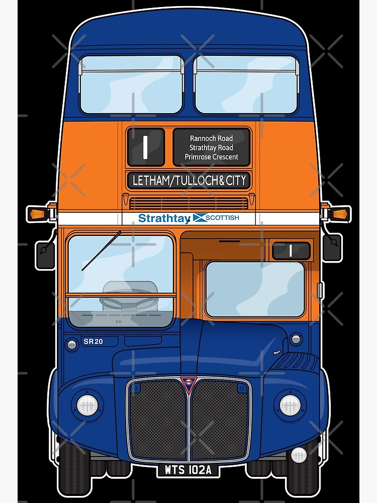 "Strathtay Routemaster Bus SR20 WTS102A Illustration" Poster by BFXIII ...