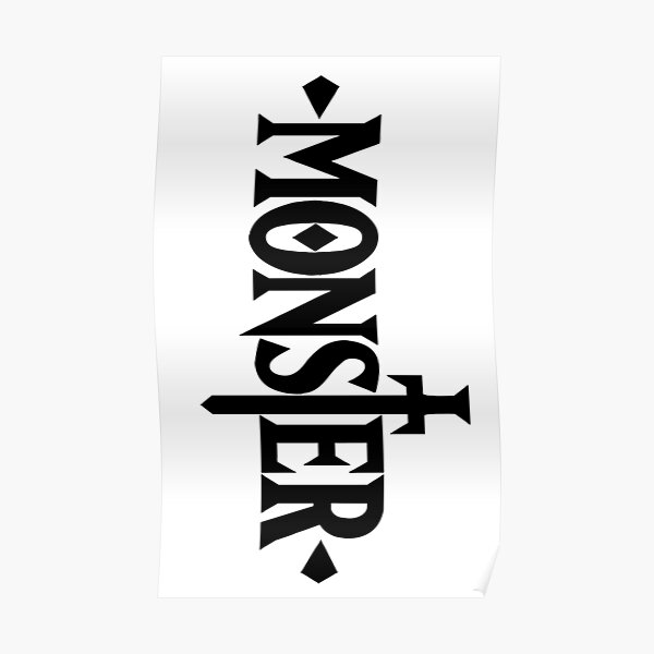 "Monster Anime Manga" Poster by SaverioOste | Redbubble